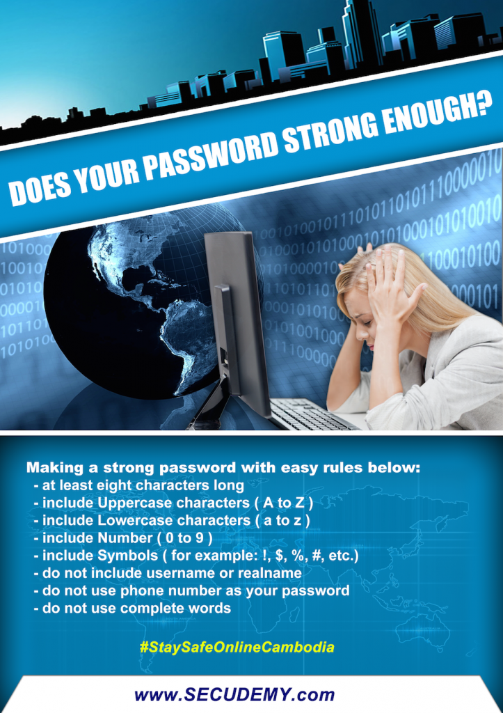 Poster – Does Your Password Strong Enough – SecuDemy.com
