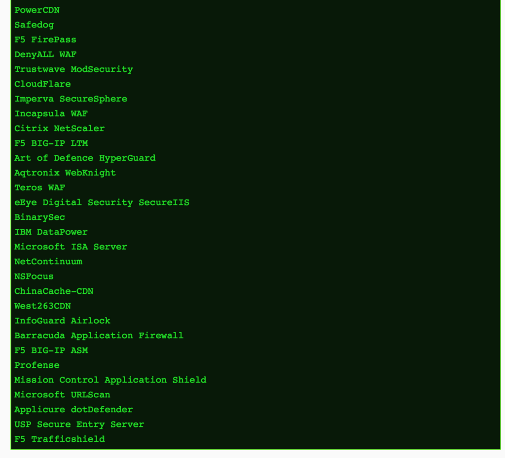 WAFW00F : ធ្វើការកំណត់អត្តសញ្ញាណផលិតផល WAF – SecuDemy.com