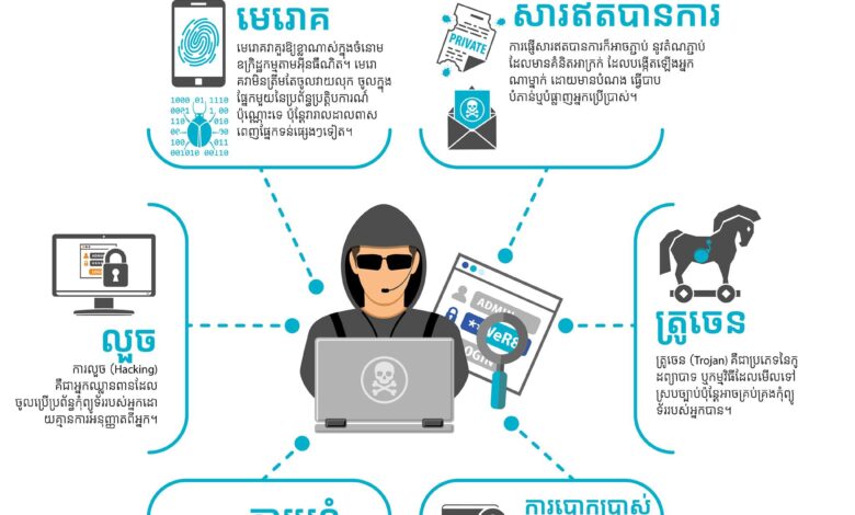 ប្រភេទឧក្រិដ្ឋកម្មមួយចំនួនតាមអុីនធឺណិត – SecuDemy.com